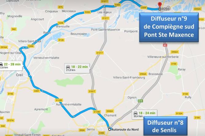 Senlis : importants travaux sur l'A1 - Oise Média